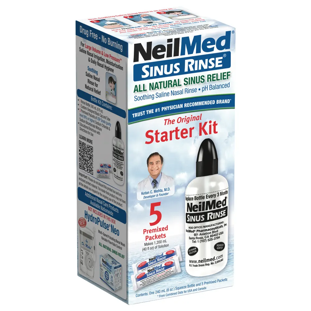 Neilmed Adult Nasal Irrigation Regular Bottle Kit - Sinus Relief ...