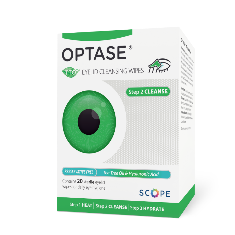 OPTASE TTO lid wipes 20