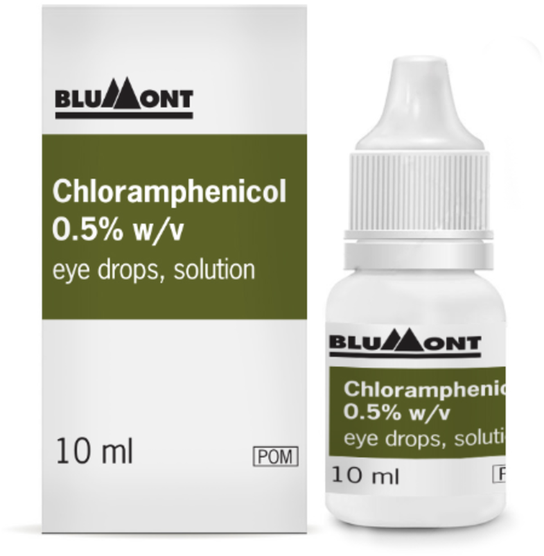 Chloramphenicol eye drops (POM) 0.5% 10ml
