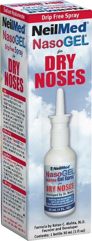 NEILMED Nasogel Spray for Dry Nose – Fast Relief for Dry Nasal Passages