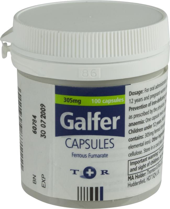 GALFER capsules 305mg 100