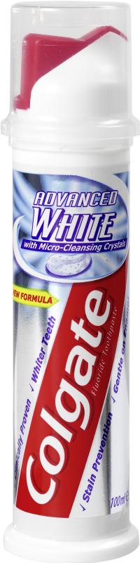 COLGATE toothpaste advanced whitening pump 100ml