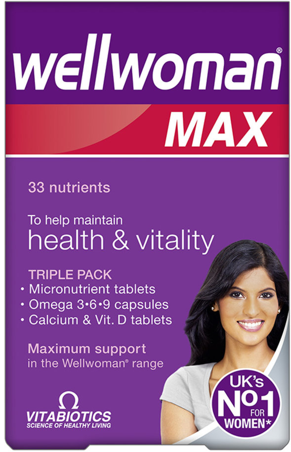 WELLWOMAN MAX Omega 3-6-9 Tablets with Calcium & Vitamin D | All-in-One ...