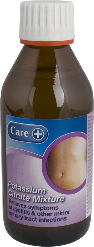 CARE OTC medicines female health potassium citrate mixture 1.5g/5ml/1.1g/5ml 200ml