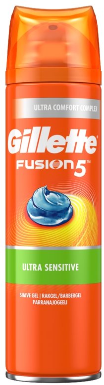 GILLETTE pre-shave fusion 5 hydragel sensitive skin shave gel 200ml