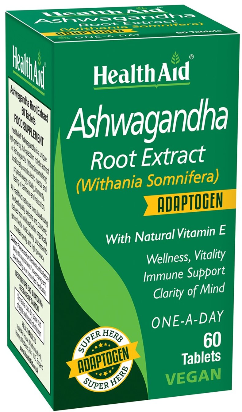 HEALTHAID herbal formula tablets ashwagandha root 60